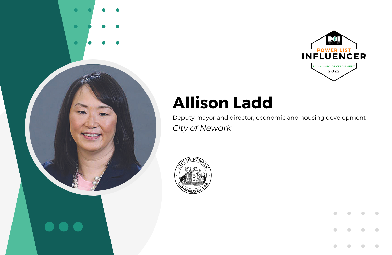 ROI Influencers: Economic Development 2022 — Allison Ladd | ROI-NJ