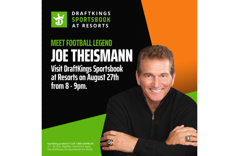 Meet former football star Joe Theismann at DraftKings Sportsbook at ...