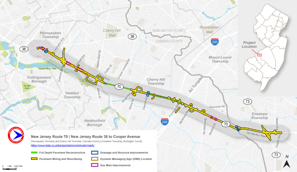‘Once in a generation’: Camden County announces $151M Route 70 ...