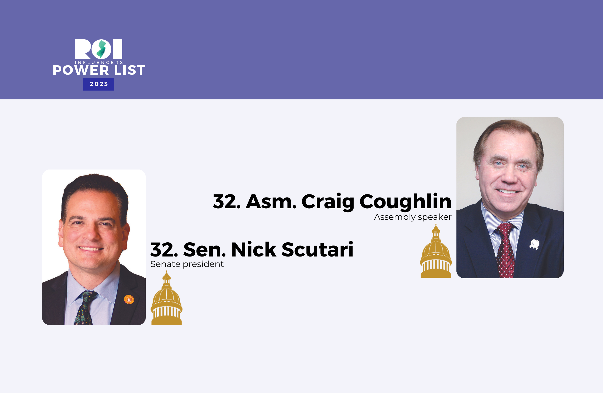 ROI Influencers: Power List 2023; Super 60 — Sen. Nick Scutari; Asm ...