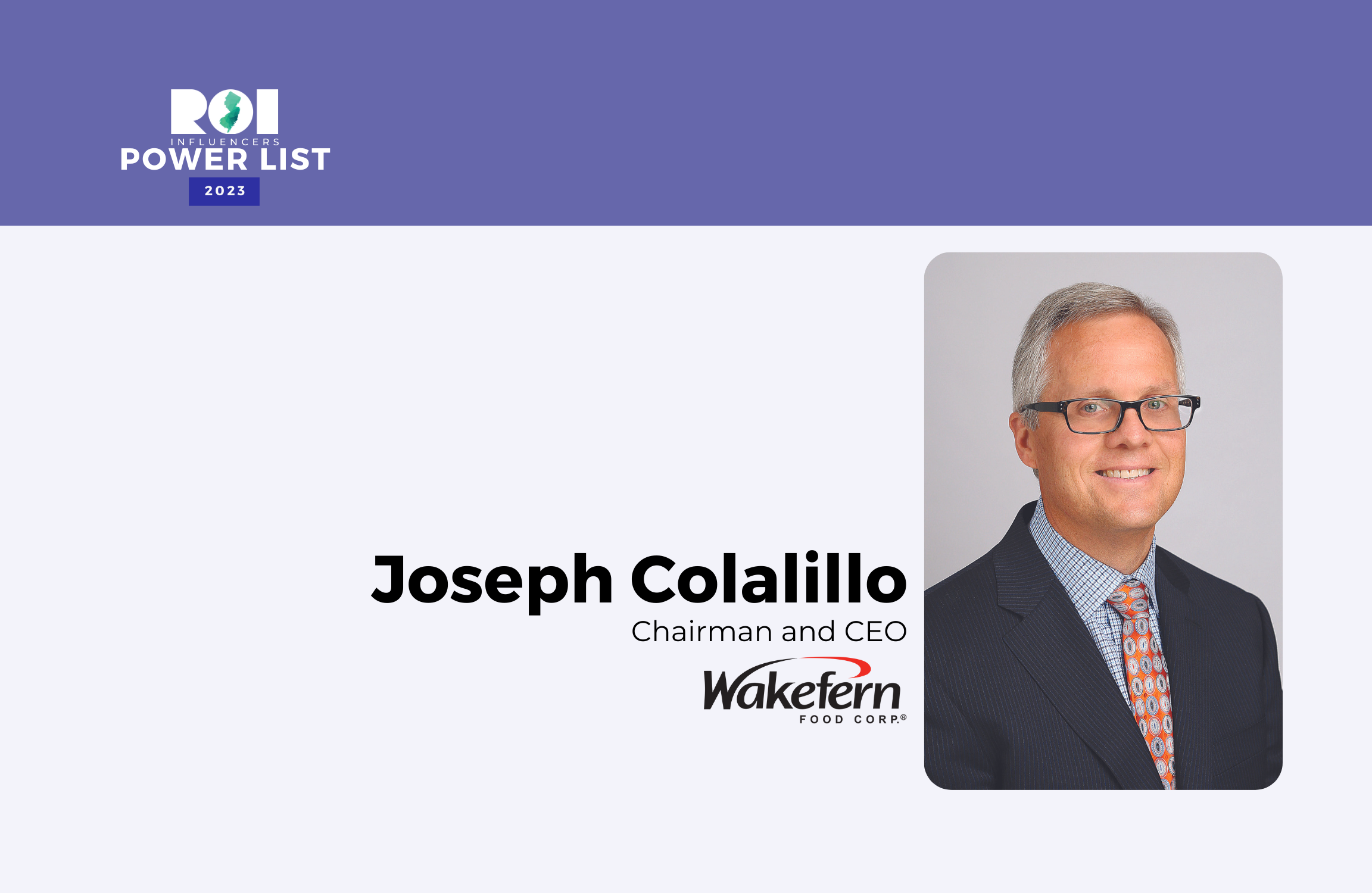 ROI Influencers: Power List 2023; Executives: New Jersey — Joseph ...