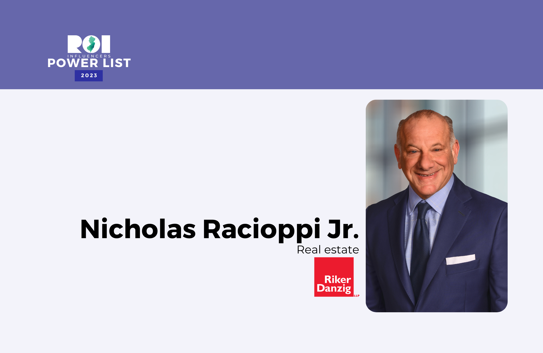 ROI Influencers: Power List 2023; Law — Nicholas Racioppi Jr | ROI-NJ