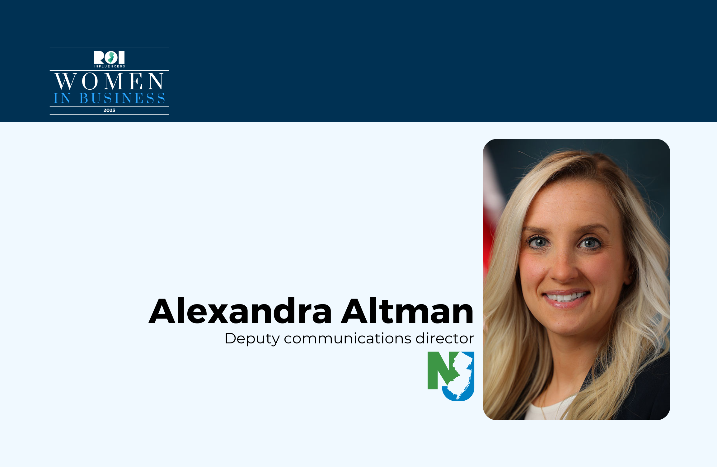 ROI Influencers: Women in Business 2023 — Alexandra Altman | ROI-NJ