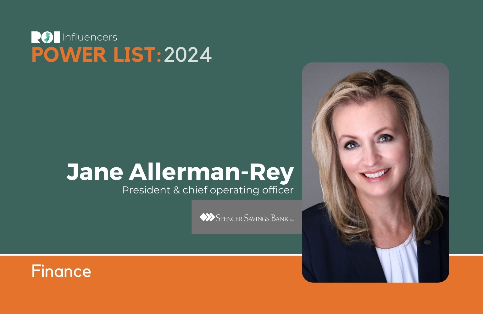 ROI Influencers Power List 2024: Finance — Jane Allerman-Rey | ROI-NJ