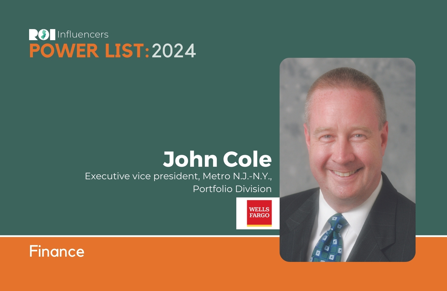 ROI Influencers Power List 2024: Finance — John Cole | ROI-NJ