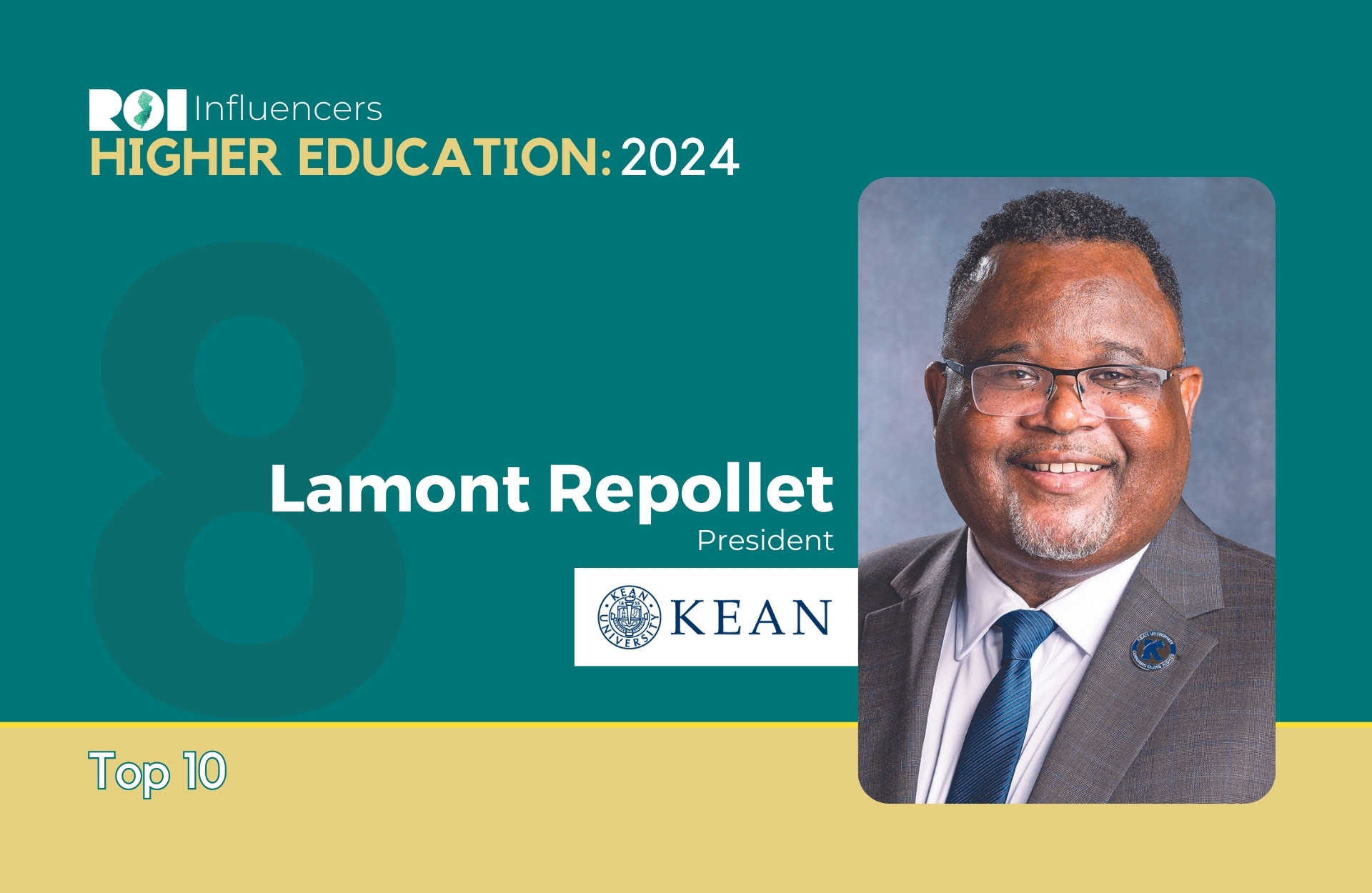 ROI Influencers: Higher Education 2024: Top 10 — No. 8 Lamont Repollet ...