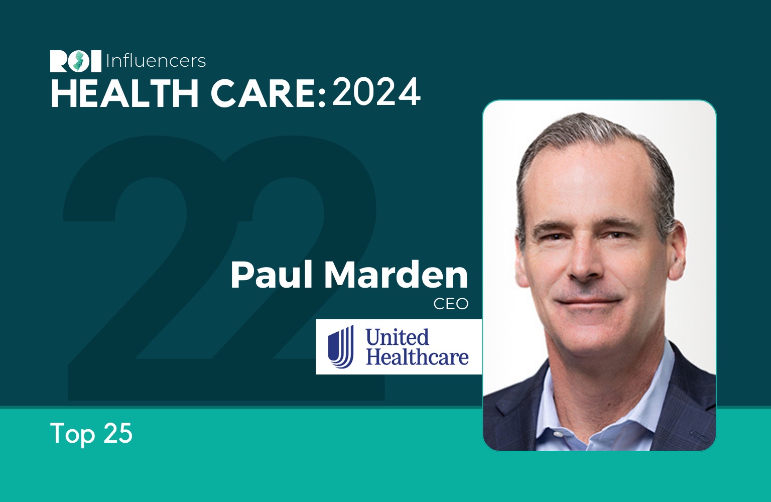 ROI Influencers: Health Care 2024 — No. 22 Paul Marden | ROI-NJ