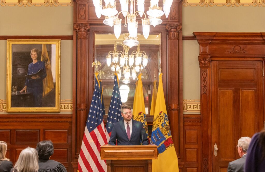 Justin Zimmerman sworn in as commissioner of N.J. Dept. of Banking and ...