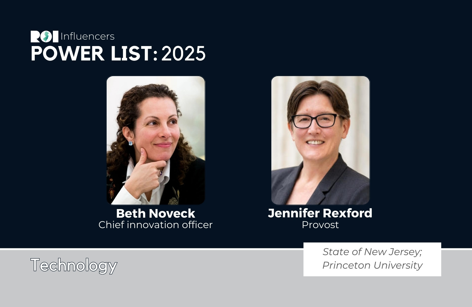 ROI Influencers Power List 2025: Technology — Beth Noveck; Jennifer ...