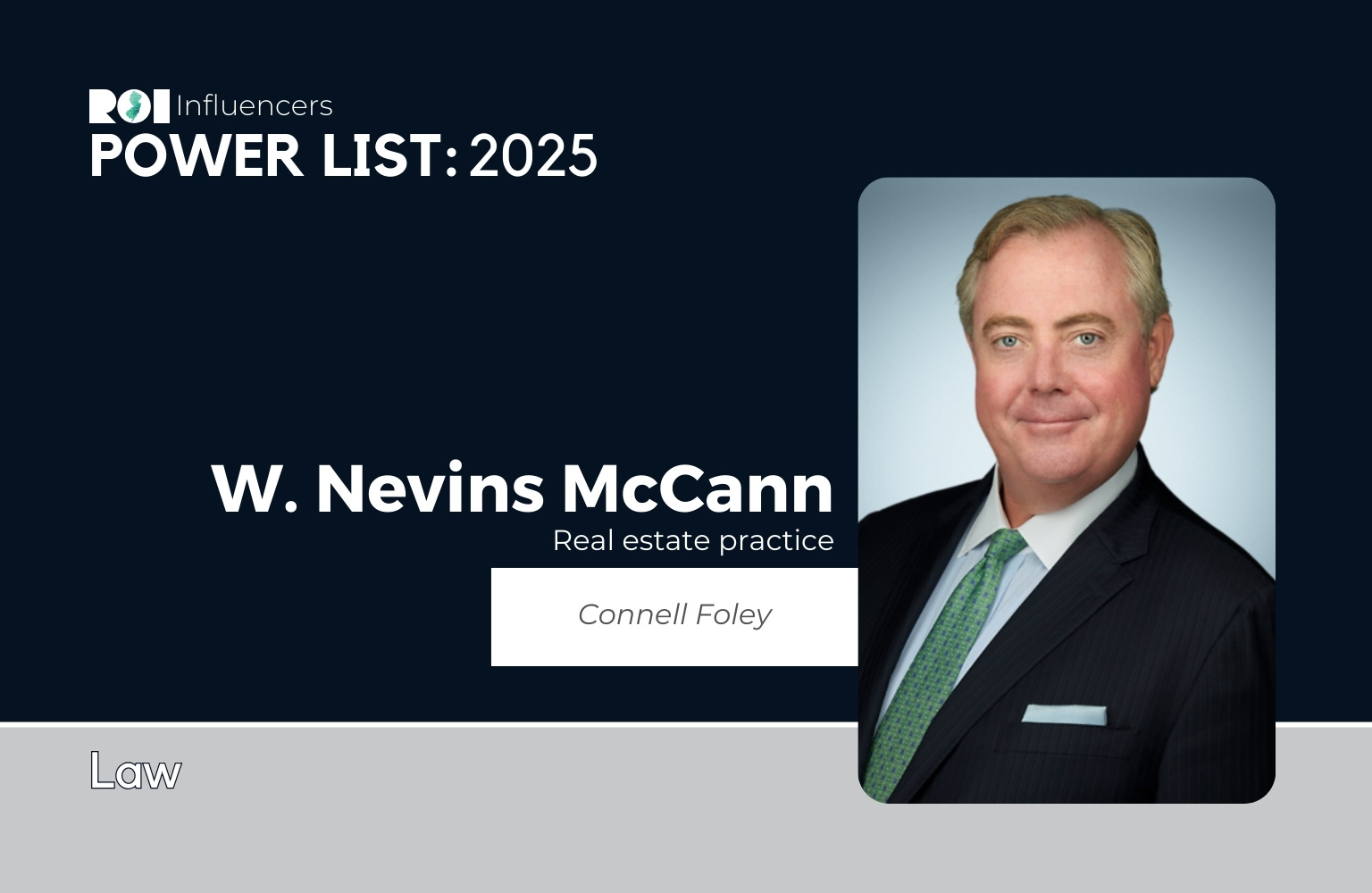 ROI Influencers Power List 2025: Law — W. Nevins McCann | ROI-NJ