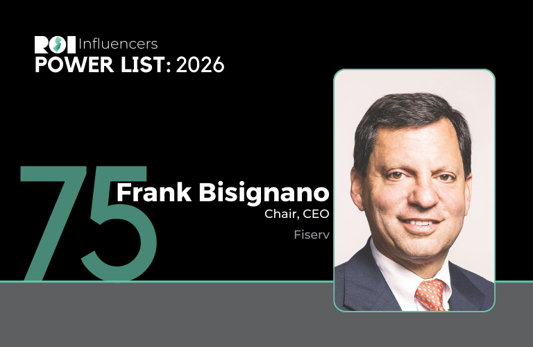 ROI Influencers Power List 2026: Super 75 — No. 75 Frank Bisignano | ROI-NJ