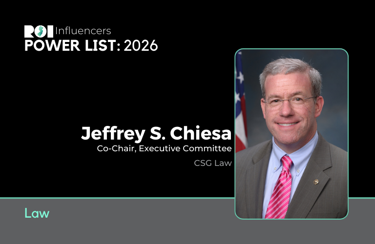 ROI Influencers Power List 2026: Law — Jeffrey S. Chiesa | ROI-NJ