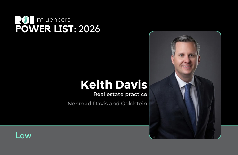 ROI Influencers Power List 2026: Law — Keith Davis | ROI-NJ