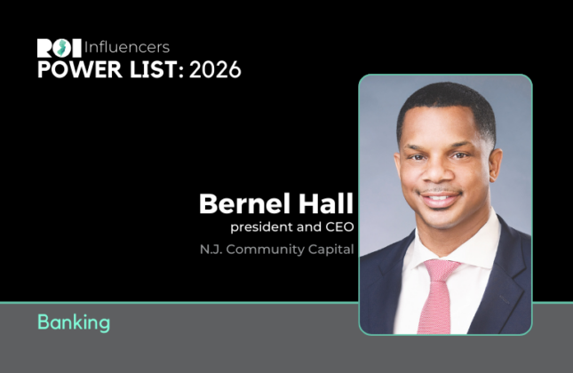 ROI Influencers Power List 2026: Banking — Bernel Hall | ROI-NJ