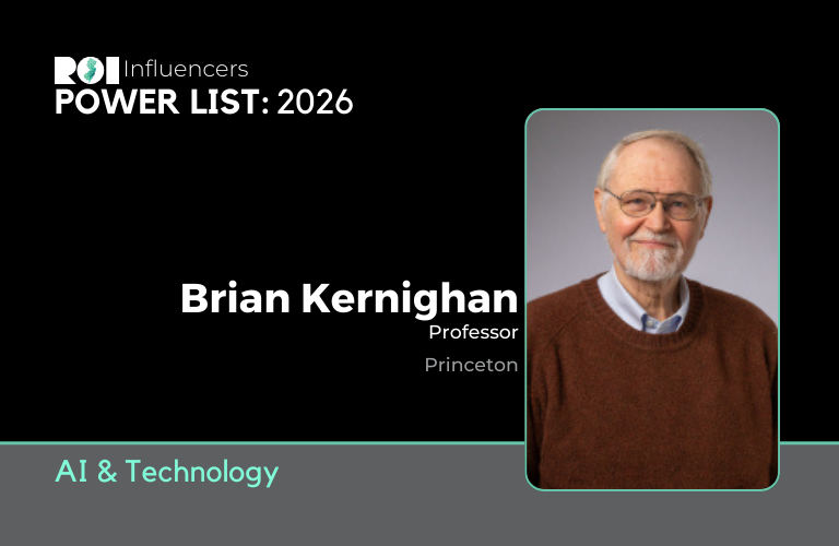ROI Influencers Power List 2026: AI & Technology — Brian Kernighan | ROI-NJ